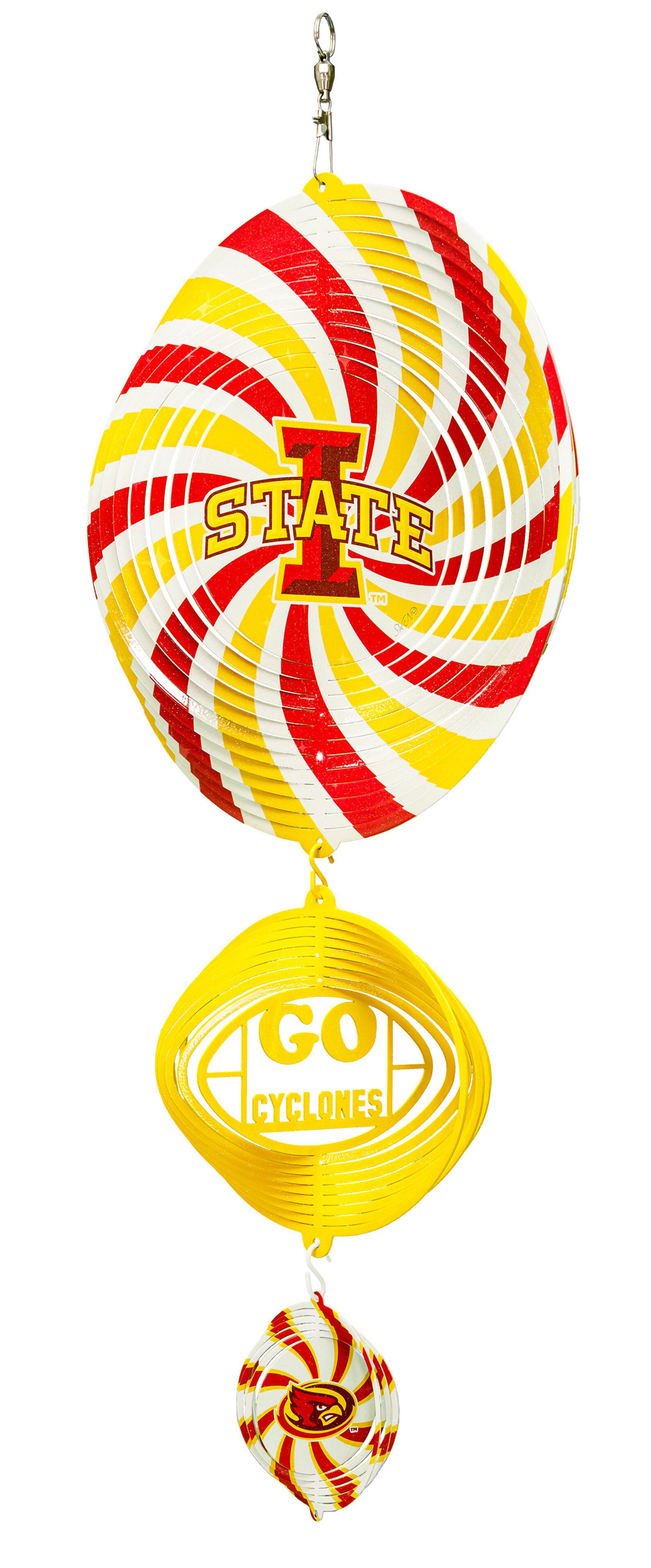 Iowa State I State Multi Color Swirly Metal Wind Spinner - Etsy