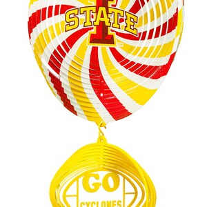 Iowa State I State Multi Color Swirly Metal Wind Spinner - Etsy