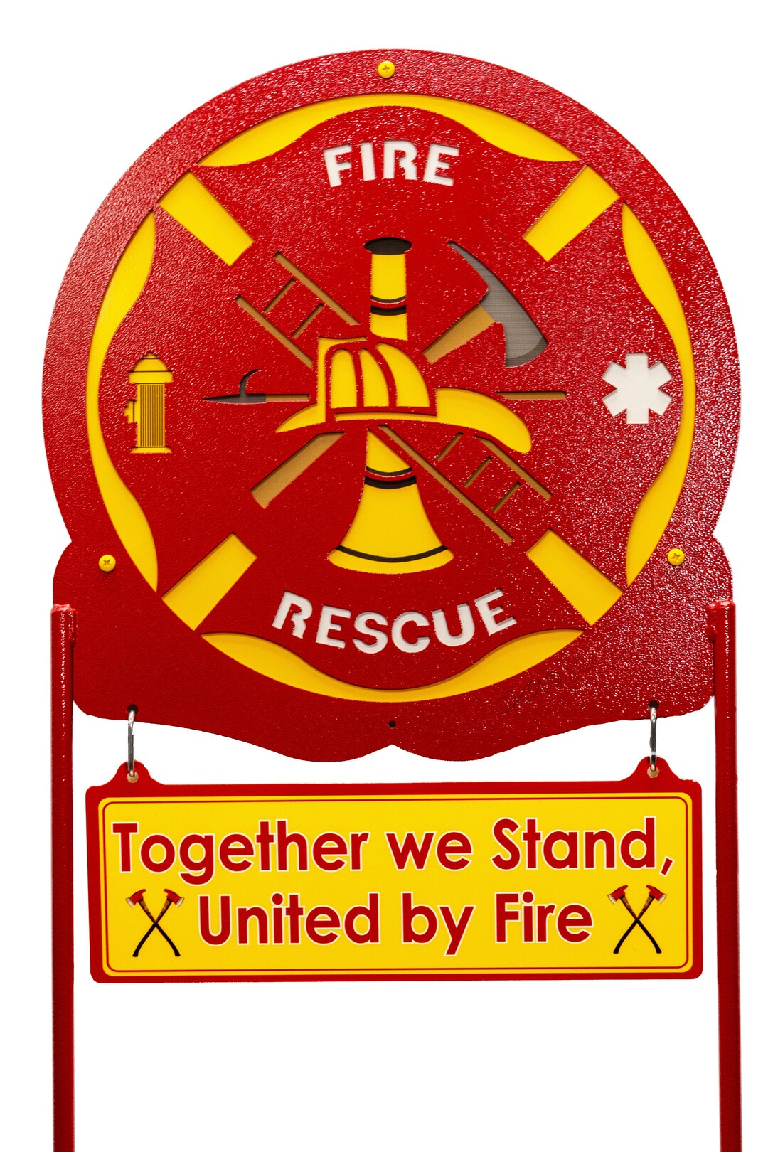 Fire Rescue Metal Yard Sign - Etsy