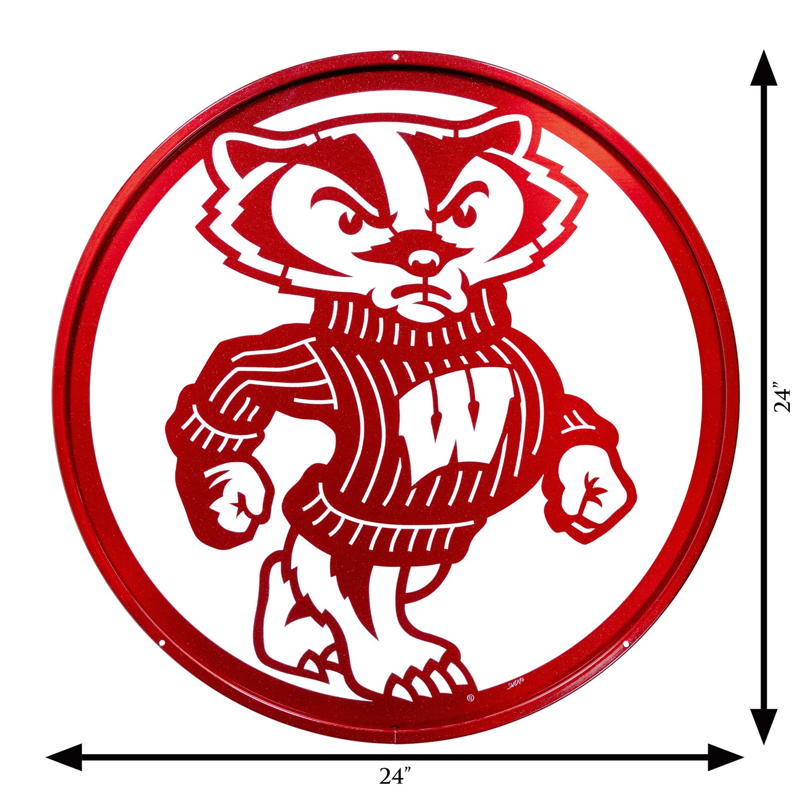 Hand Made U of Wisconsin Badgers Scenic Art Wall Design - Etsy