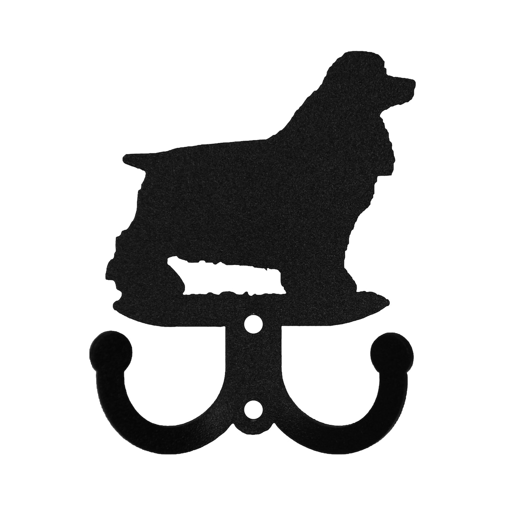 Cocker Spaniel Dog 2 Hook Black Metal Key Chain Leash Holder Hanger - Etsy