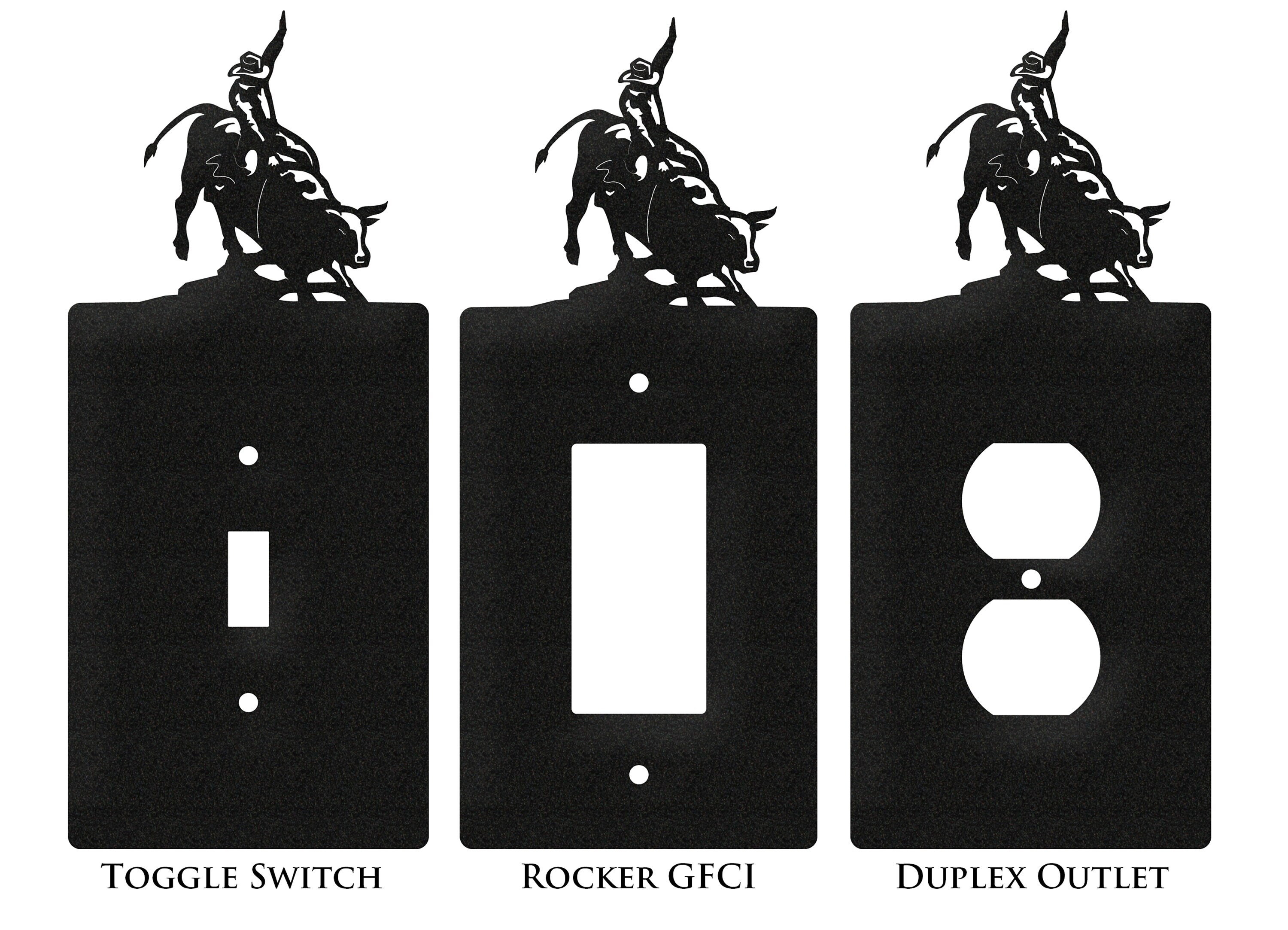 Bull Rider Horse PBR Horse Light Switch Double Plate Cover - Etsy