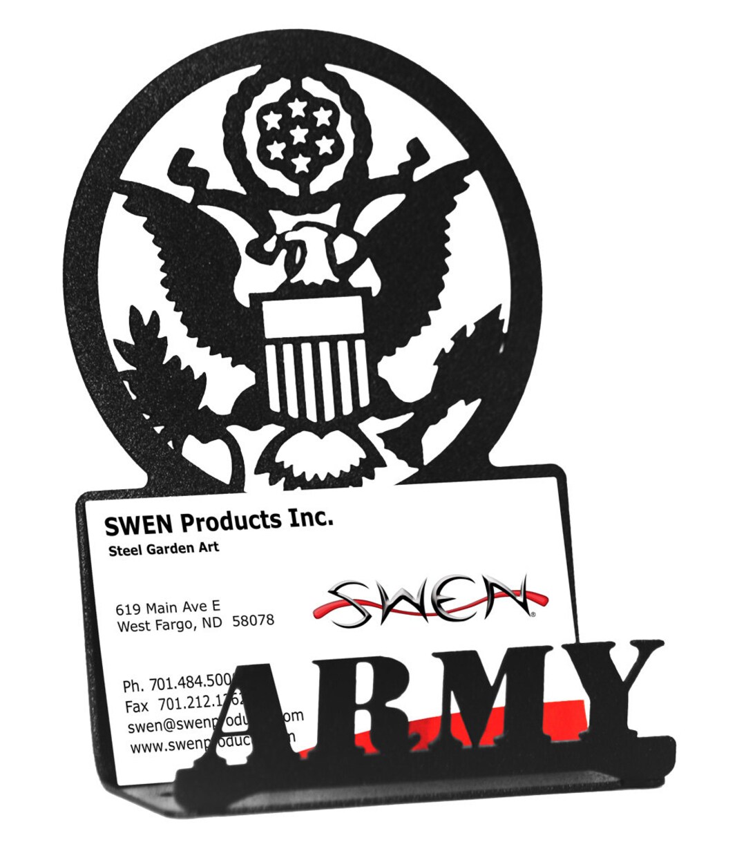 Armed Services US Army Military Black Metal Business Card - Etsy