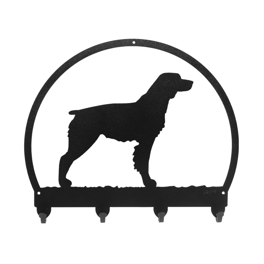 Brittany Spaniel Black Metal Key Chain Leash Holder Hanger - Etsy