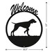 Dog Vizsla Black Metal Welcome Sign - Etsy