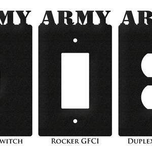 Armed Services US Army Military Light Switch Double Plate Cover - Etsy