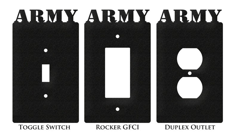 Armed Services US Army Military Light Switch Double Plate Cover - Etsy