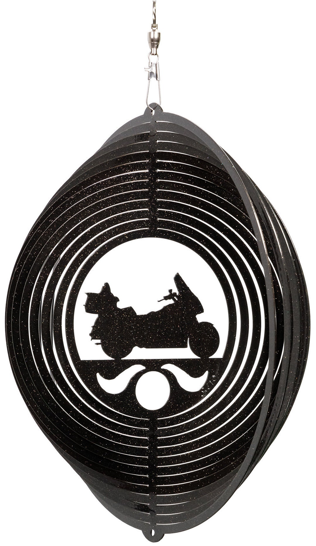 Motorcycle Gold Wing Swirly Metal Wind Spinner - Etsy