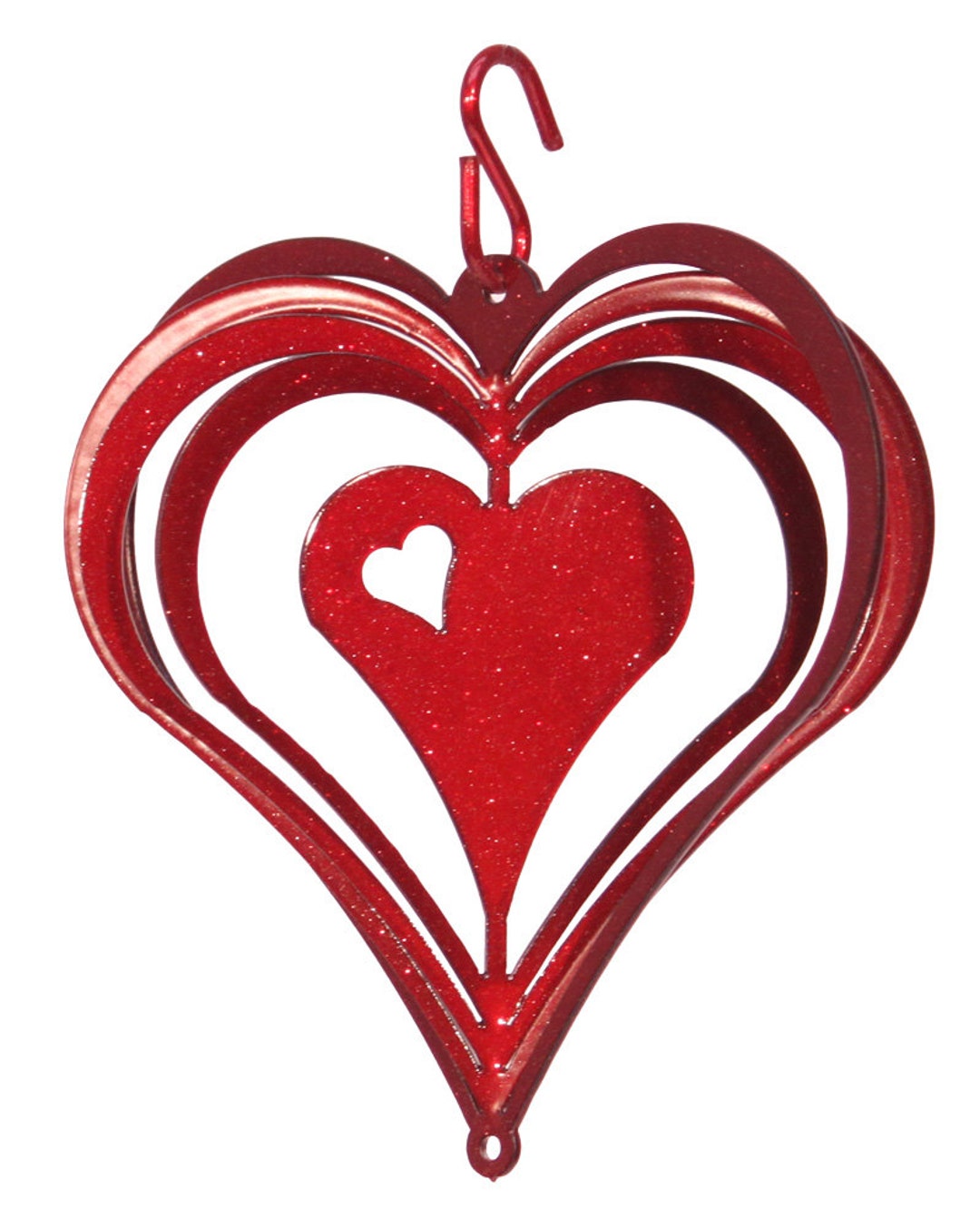 Cupid Valentines Day Tini Swirly Metal Christmas Tree Ornament Wind ...