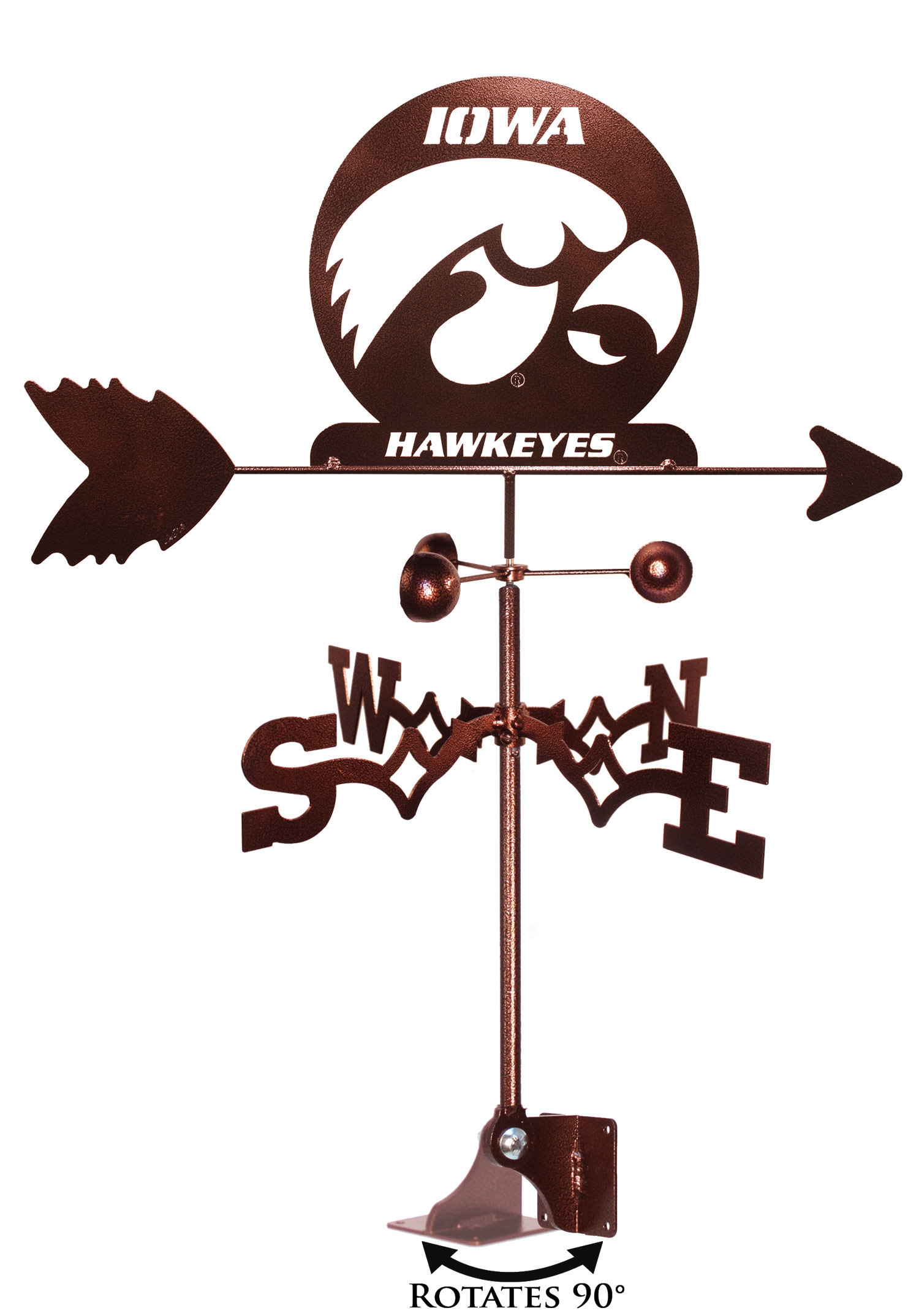 Hand Made University of Iowa UI Hawkeye Weathervane NEW - Etsy