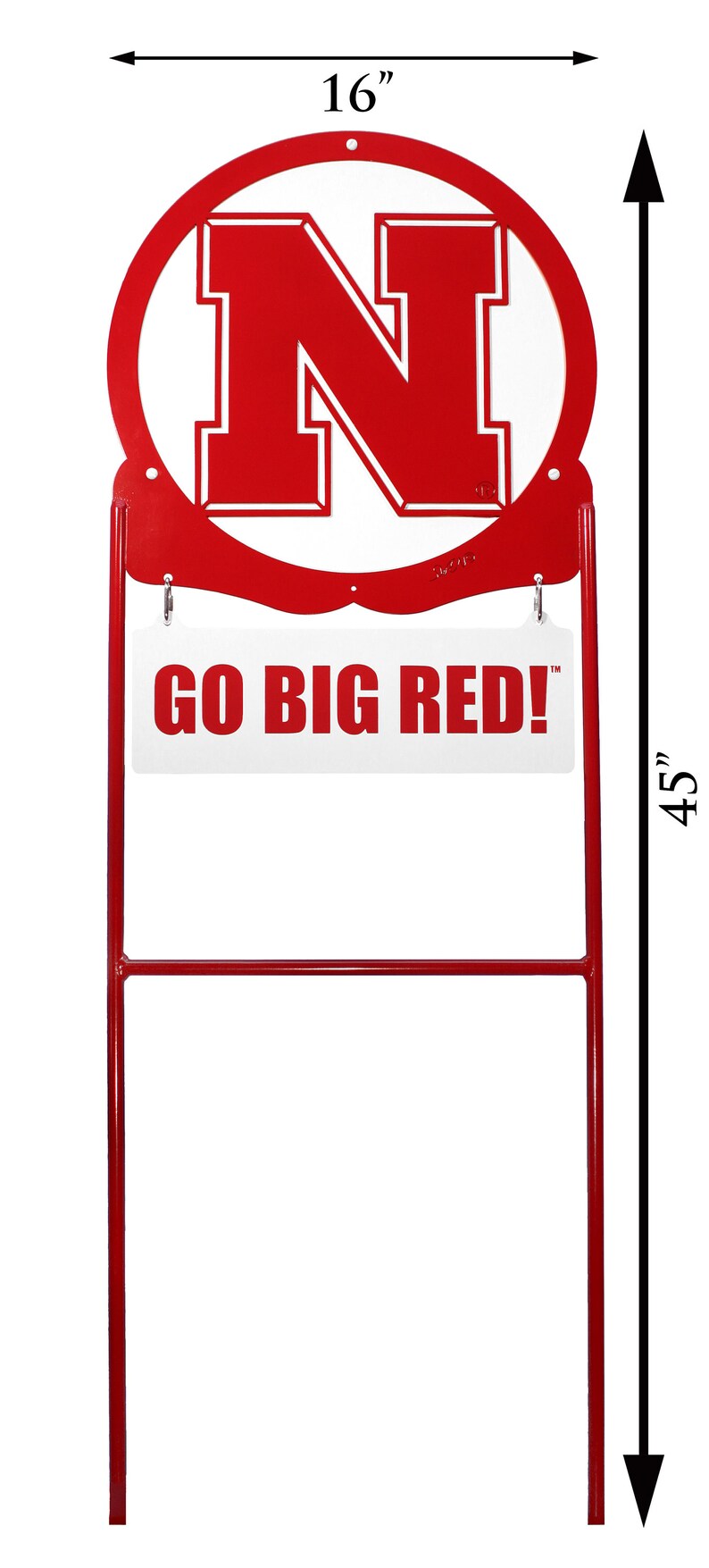 Nebraska Huskers Collegiate Logo Metal Yard Sign - Etsy