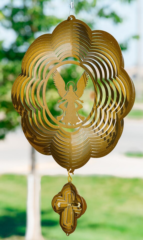 Angel Cloud Swirly Metal Wind Spinner | Etsy