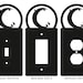 Crescent Moon and Stars Light Switch Double Plate Cover - Etsy