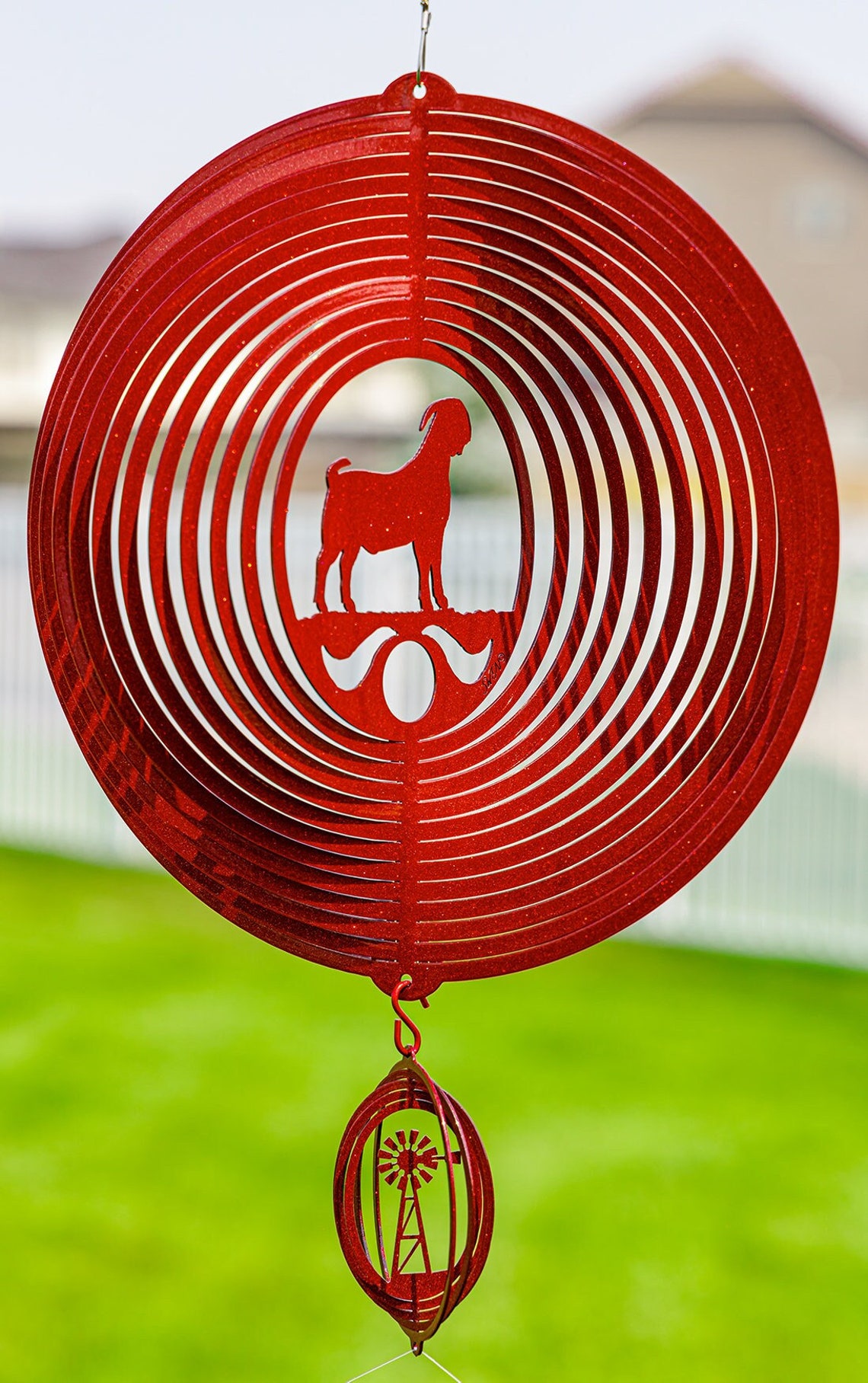 Goat Boer Swirly Metal Wind Spinner - Etsy