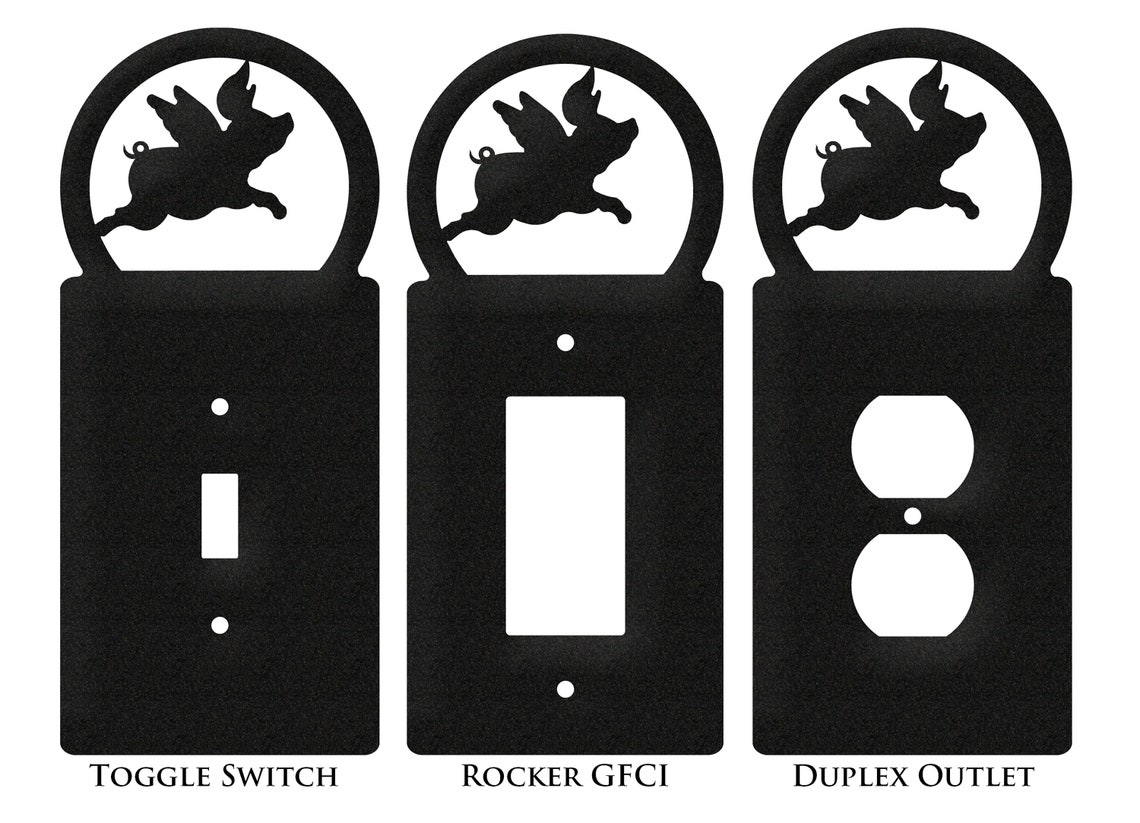Flying Pig Light Switch Plate Cover - Etsy