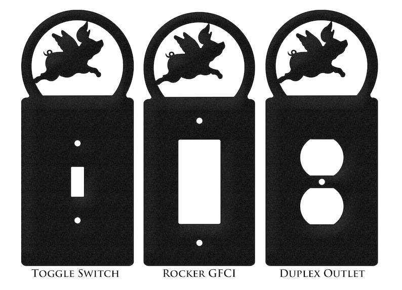 Flying Pig Light Switch Plate Cover - Etsy