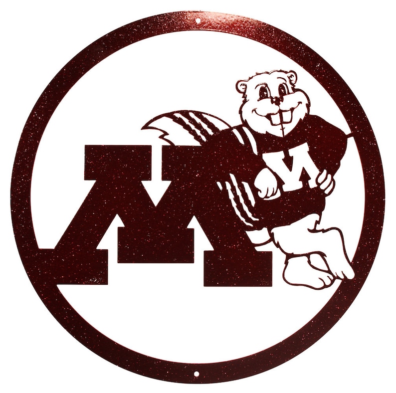 Hand Made Minnesota MN Golden Gophers Scenic Art Wall Design | Etsy