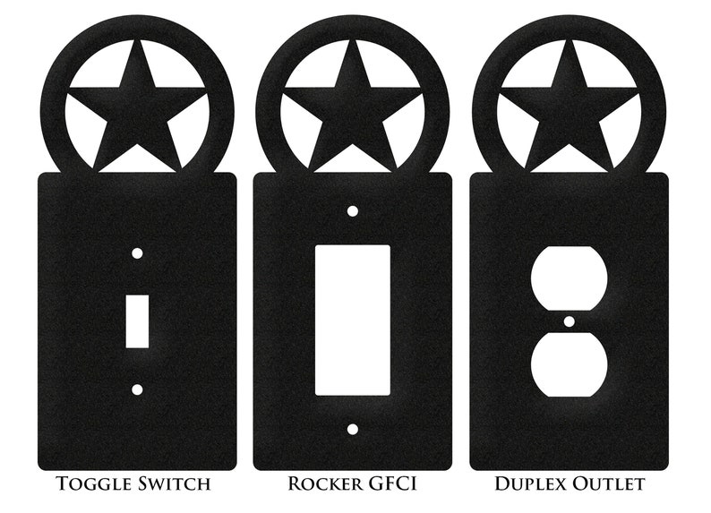 Lone Star Light Switch Double Plate Cover | Etsy