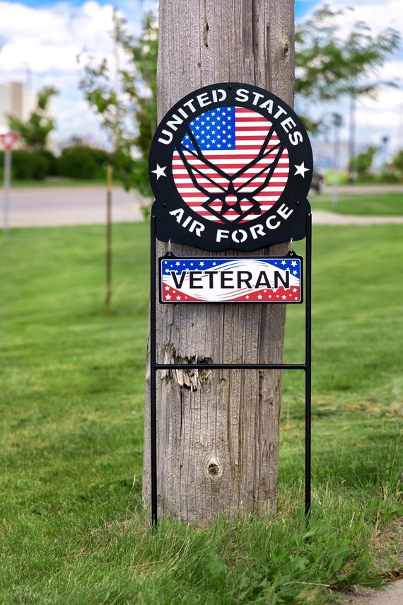 Armed Services US Air Force USAF Military Metal Yard Sign - Etsy