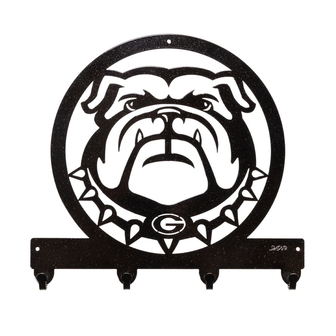 Georgia Bulldogs Mascot Metal Key Chain Holder Hanger - Etsy
