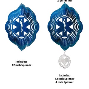 Emergency Medical Services EMS EMT Swirly Metal Wind Spinner - Etsy