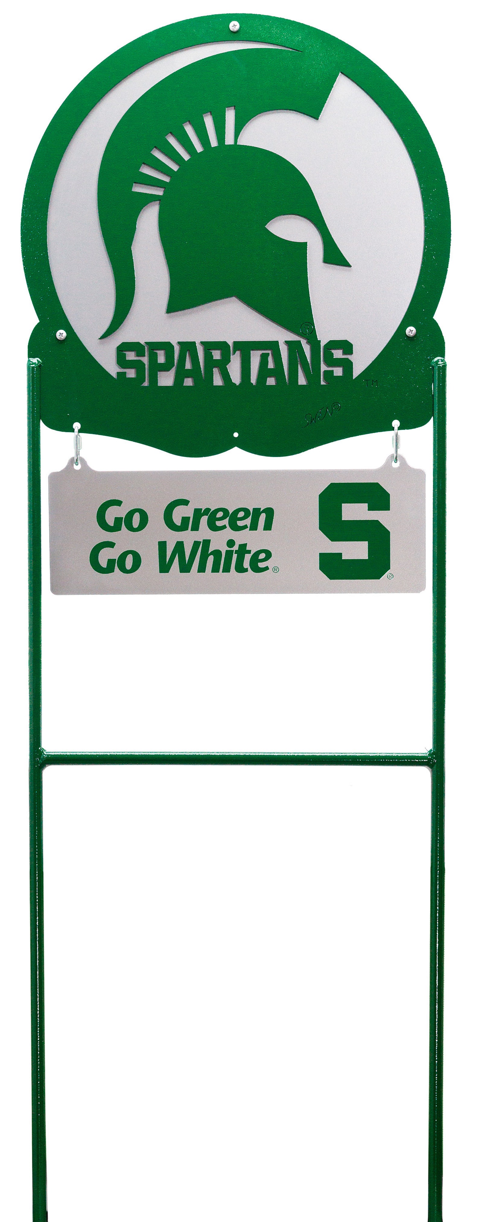 Michigan State Spartans Collegiate Logo Metal Yard Sign - Etsy