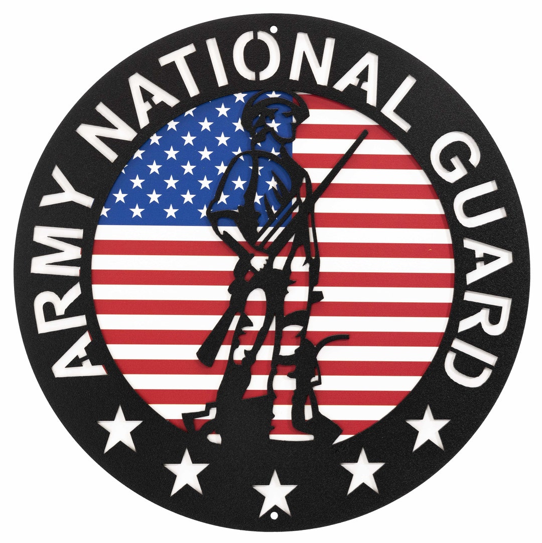 Hand Made Army National Guard Scenic Art Wall Design - Etsy
