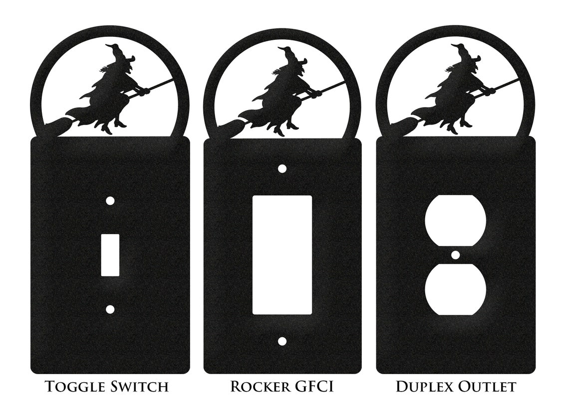 Witch Halloween Light Switch Triple Plate Cover - Etsy