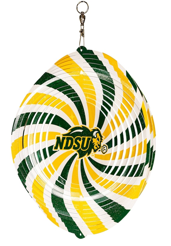 North Dakota State University NDSU Bison Multi Color Swirly | Etsy