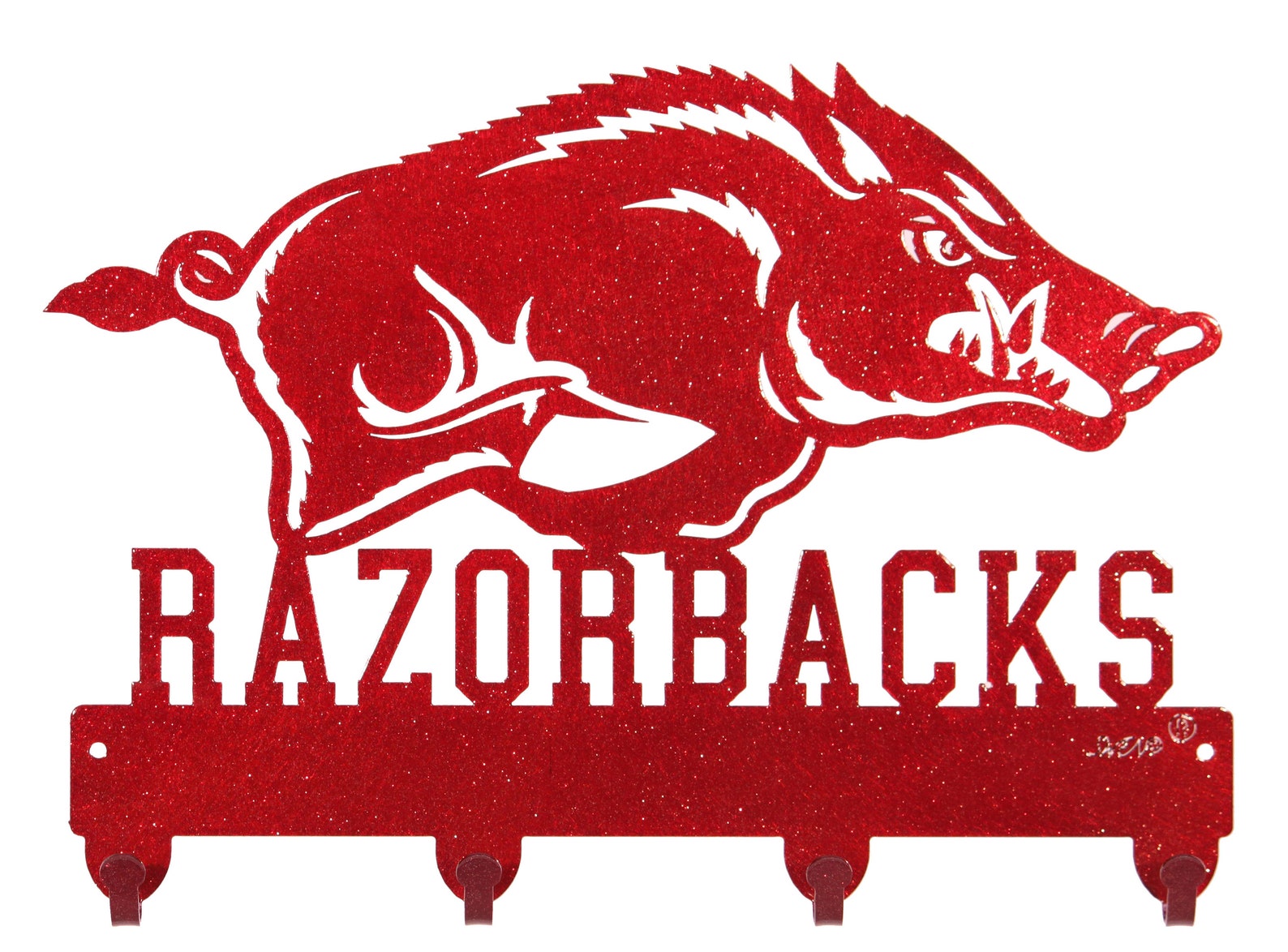 Arkansas Razorbacks Metal Key Chain Holder Hanger - Etsy