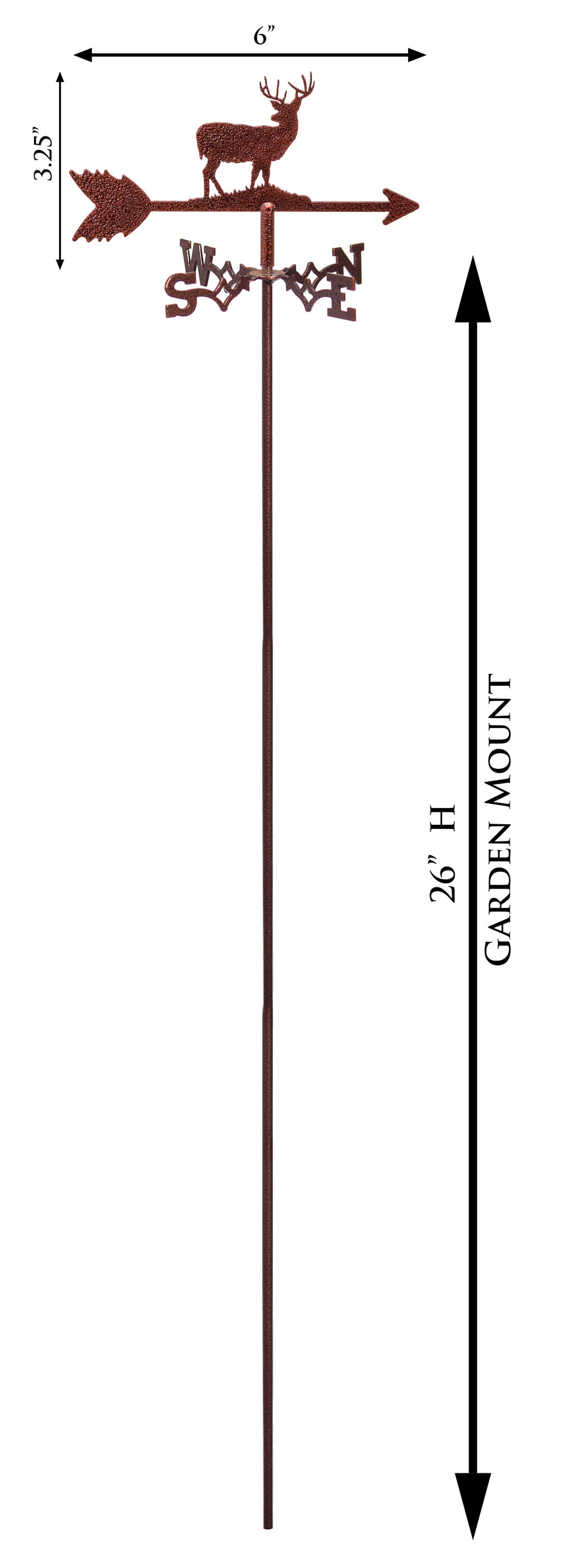 Mini Deer Buck Flower Pot Weathervane - Etsy