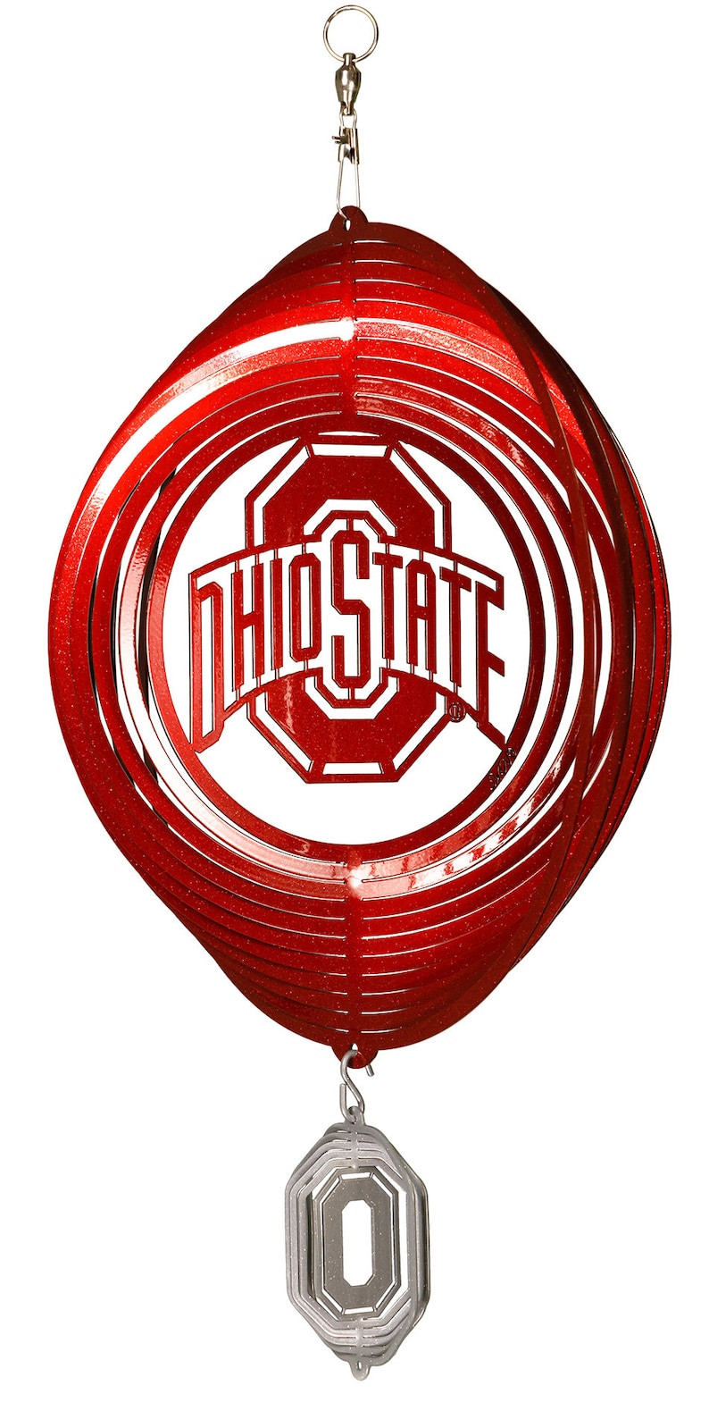 Ohio State Buckeyes Red Swirly Metal Wind Spinner - Etsy