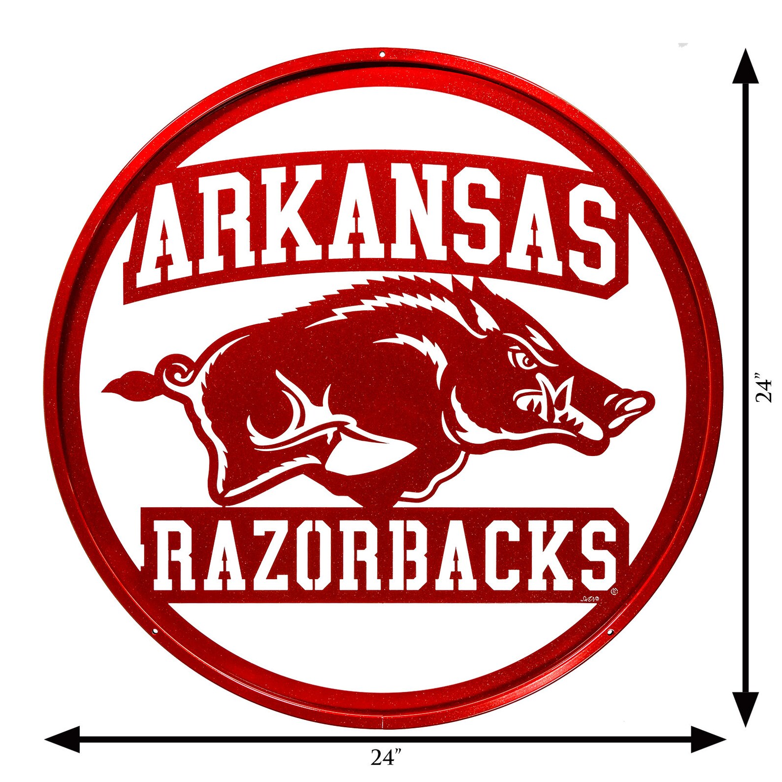 Hand Made Arkansas Razorbacks Scenic Art Wall Design NEW - Etsy