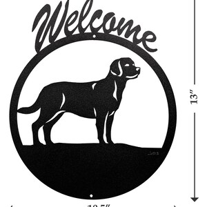 Dog Labrador Lab Black Metal Welcome Sign - Etsy