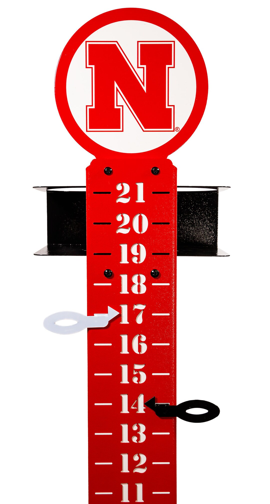 Nebraska Huskers Steel Metal Lawn Scoreboard With Cup Holders Yard ...