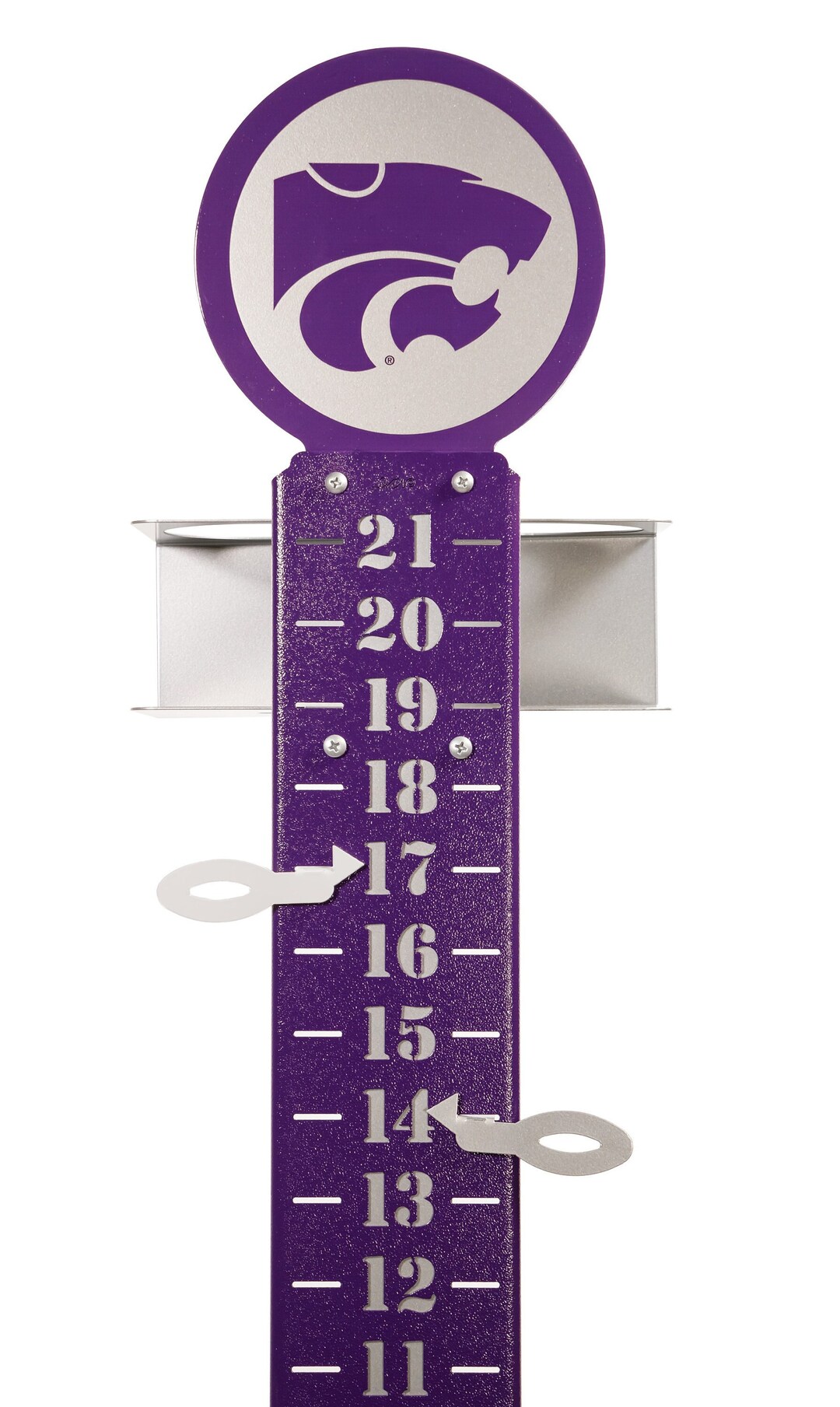 Kansas State Wildcats Steel Metal Lawn Scoreboard Cup Holder Yard Score ...