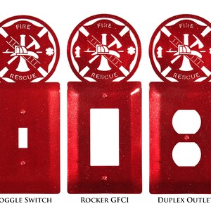 Fire Rescue Fireman Red Light Switch Plate Cover - Etsy