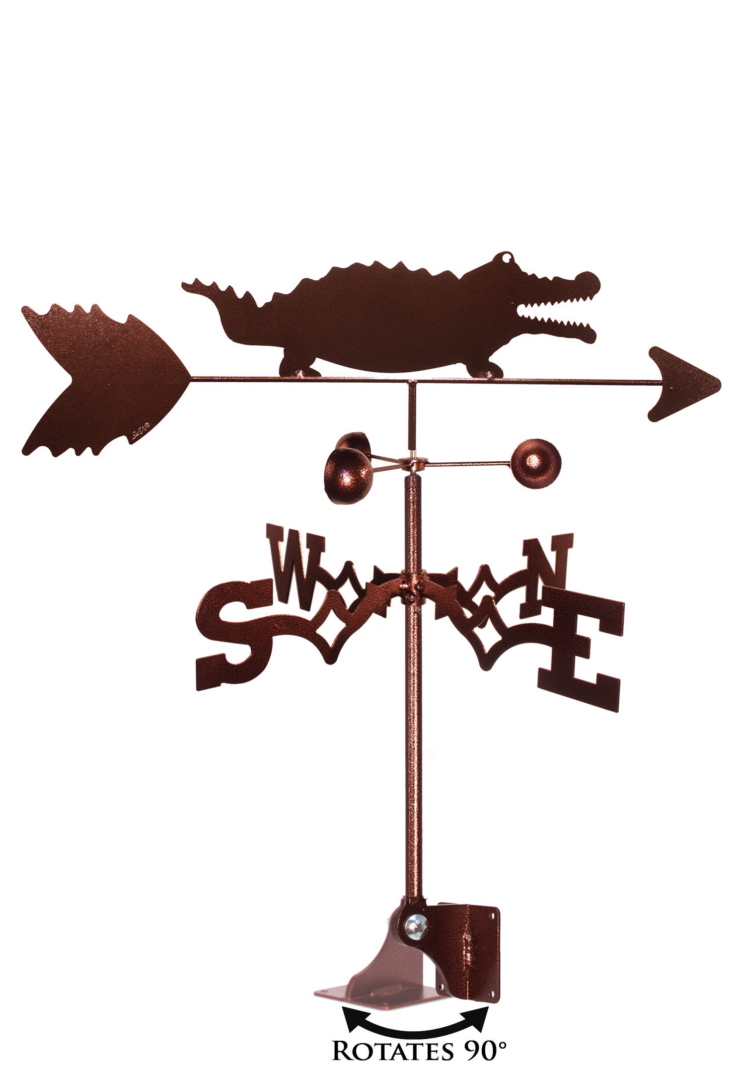 Hand Made Alligator Crocodile Gator Weathervane NEW - Etsy
