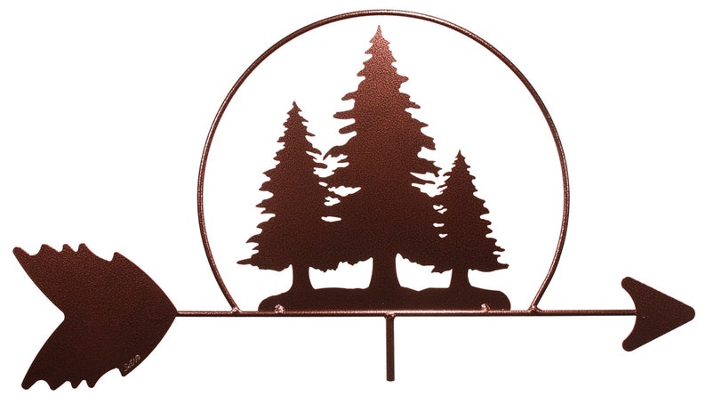 Hand Made Pine Tree Wildlife Weathervane NEW - Etsy