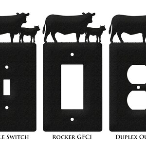 Cow and Calf Steer Light Switch Plate Cover - Etsy