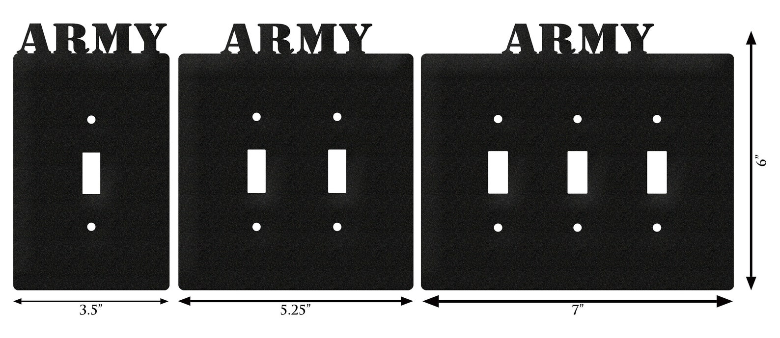 Armed Services US Army Military Light Switch Double Plate | Etsy