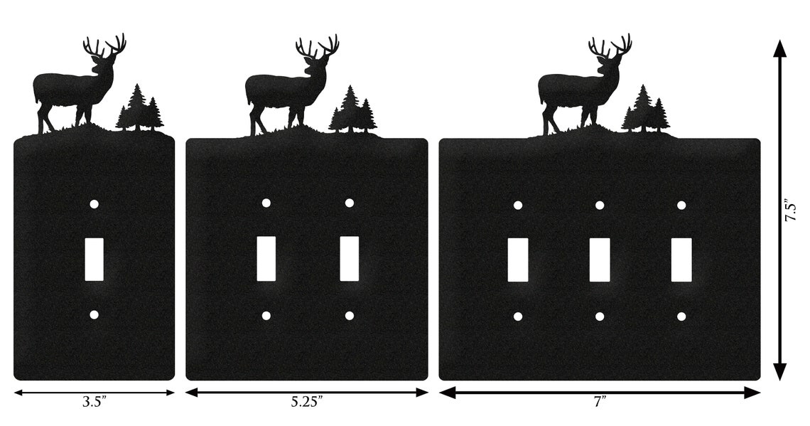 Deer Buck Wildlife Light Switch Double Plate Cover - Etsy
