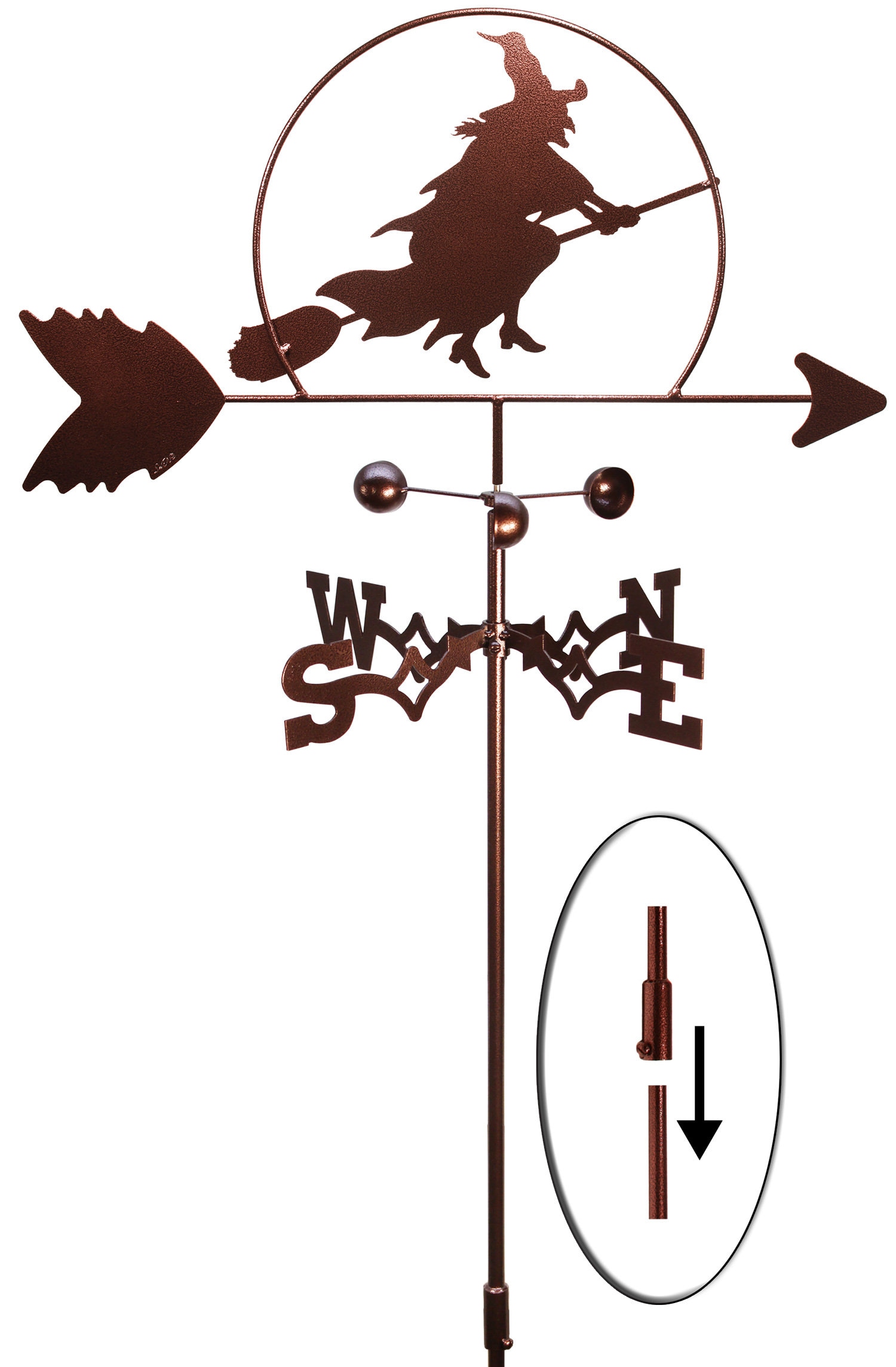 Hand Made Witch Halloween Weathervane NEW - Etsy