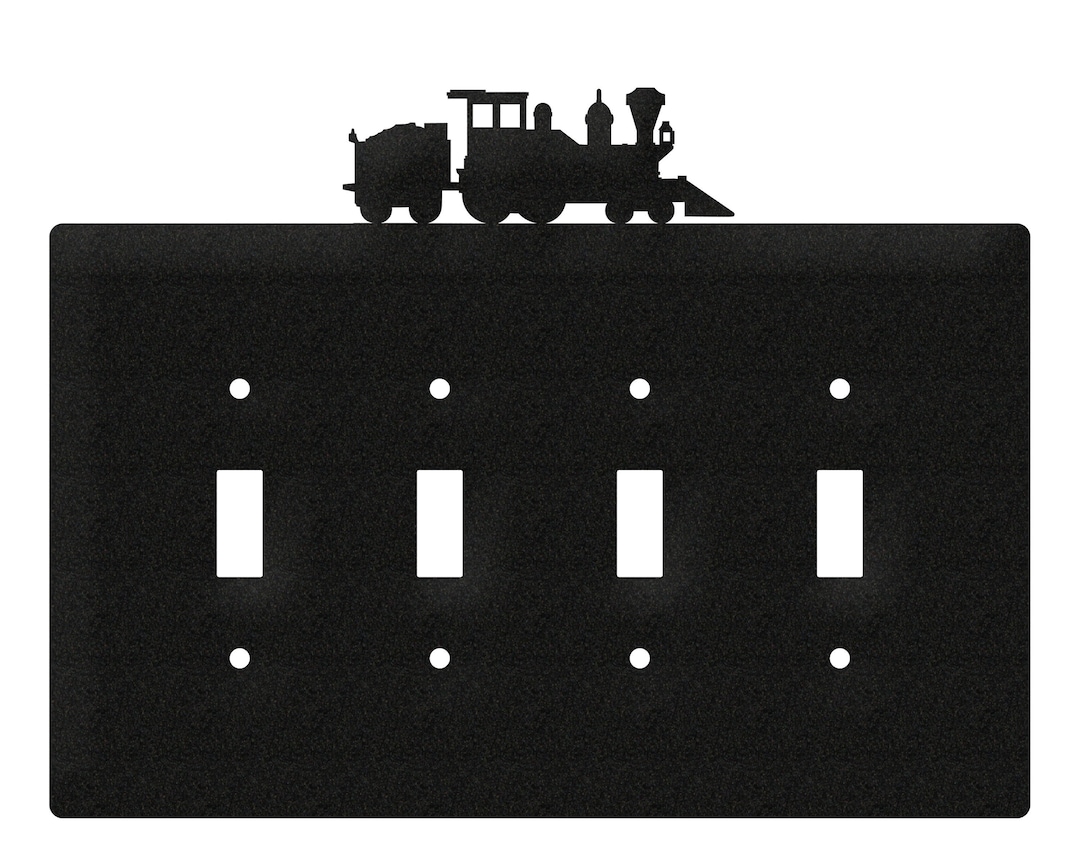 Train Light Switch Quad Plate Cover - Etsy