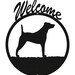 Dog Jack Russell Black Metal Welcome Sign - Etsy