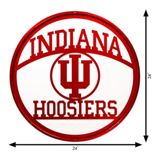 Hand Made Indiana Hoosiers Scenic Art Wall Design - Etsy