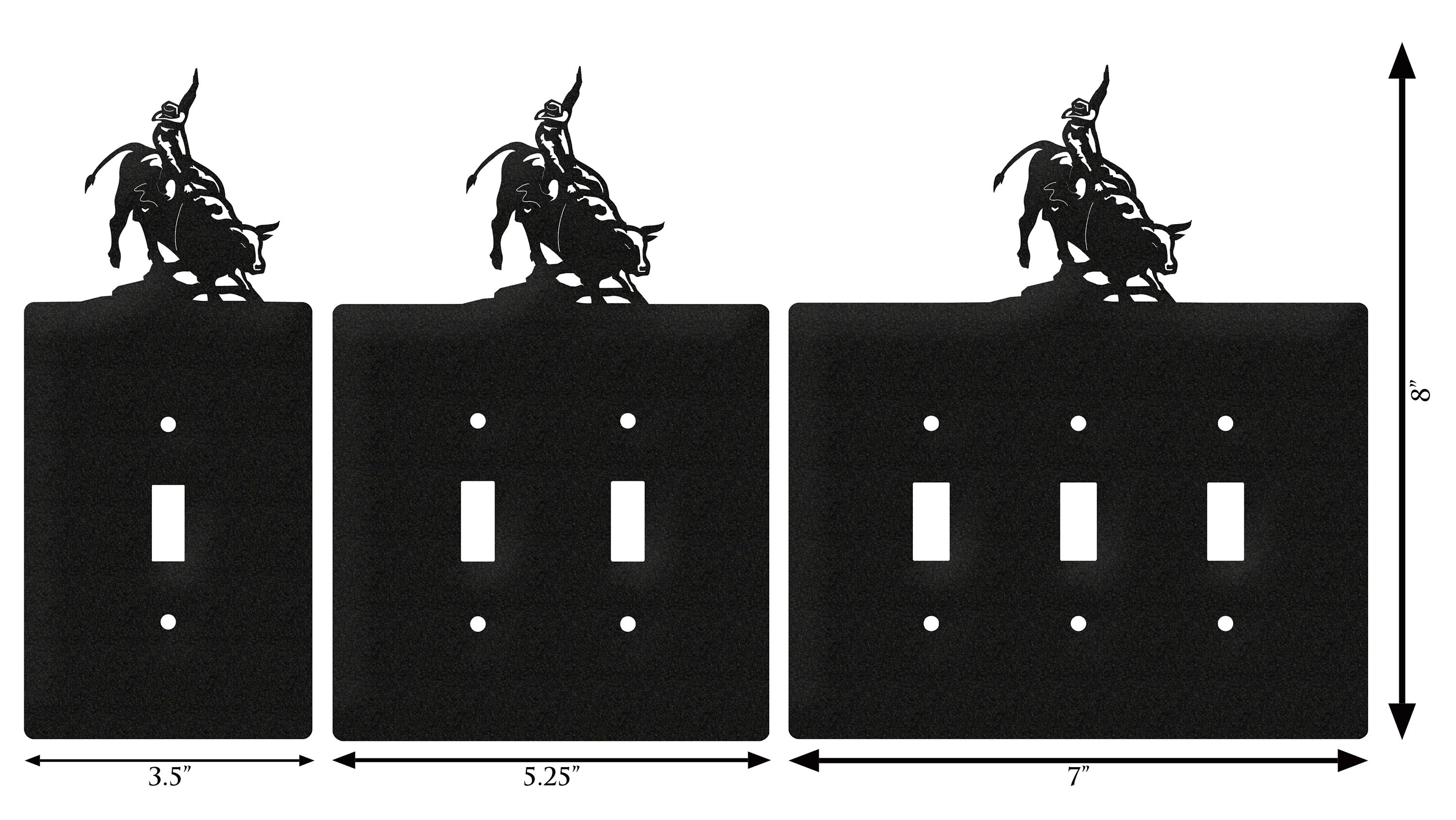 Bull Rider Horse PBR Horse Light Switch Triple Plate Cover - Etsy