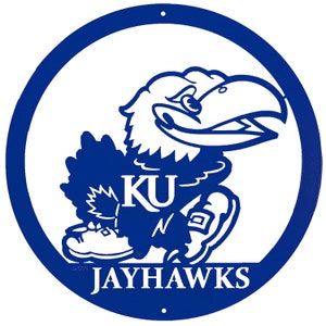 Hand Made Kansas Jayhawks Scenic Art Wall Design - Etsy