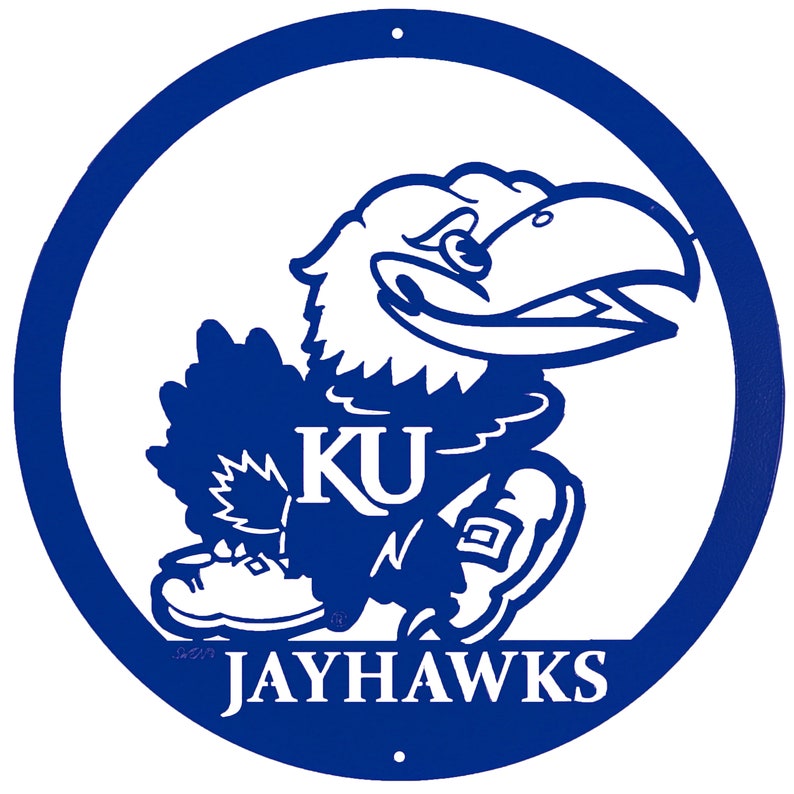 Hand Made Kansas Jayhawks Scenic Art Wall Design - Etsy