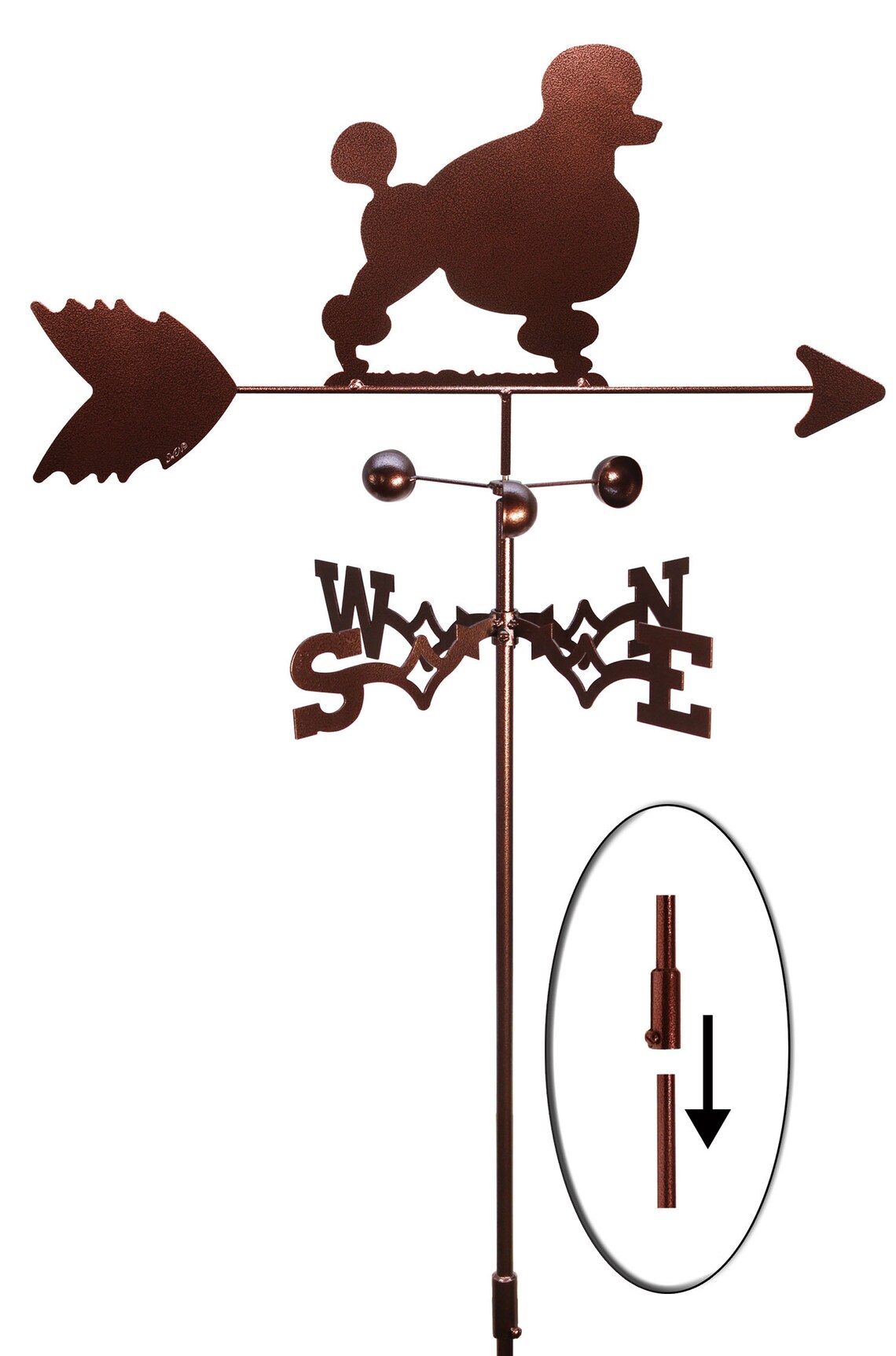Hand Made Poodle Dog Weathervane NEW - Etsy